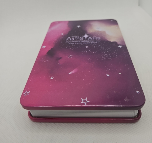 Office | Pink Starry Metal Covered Journal | Poshmark